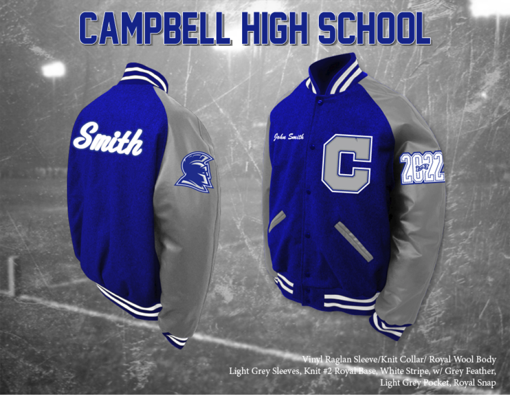 Campbell HS Letterman Jacket – ATL GRAD JACKETS