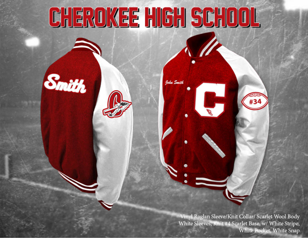Cherokee HS Letterman Jacket – ATL GRAD JACKETS