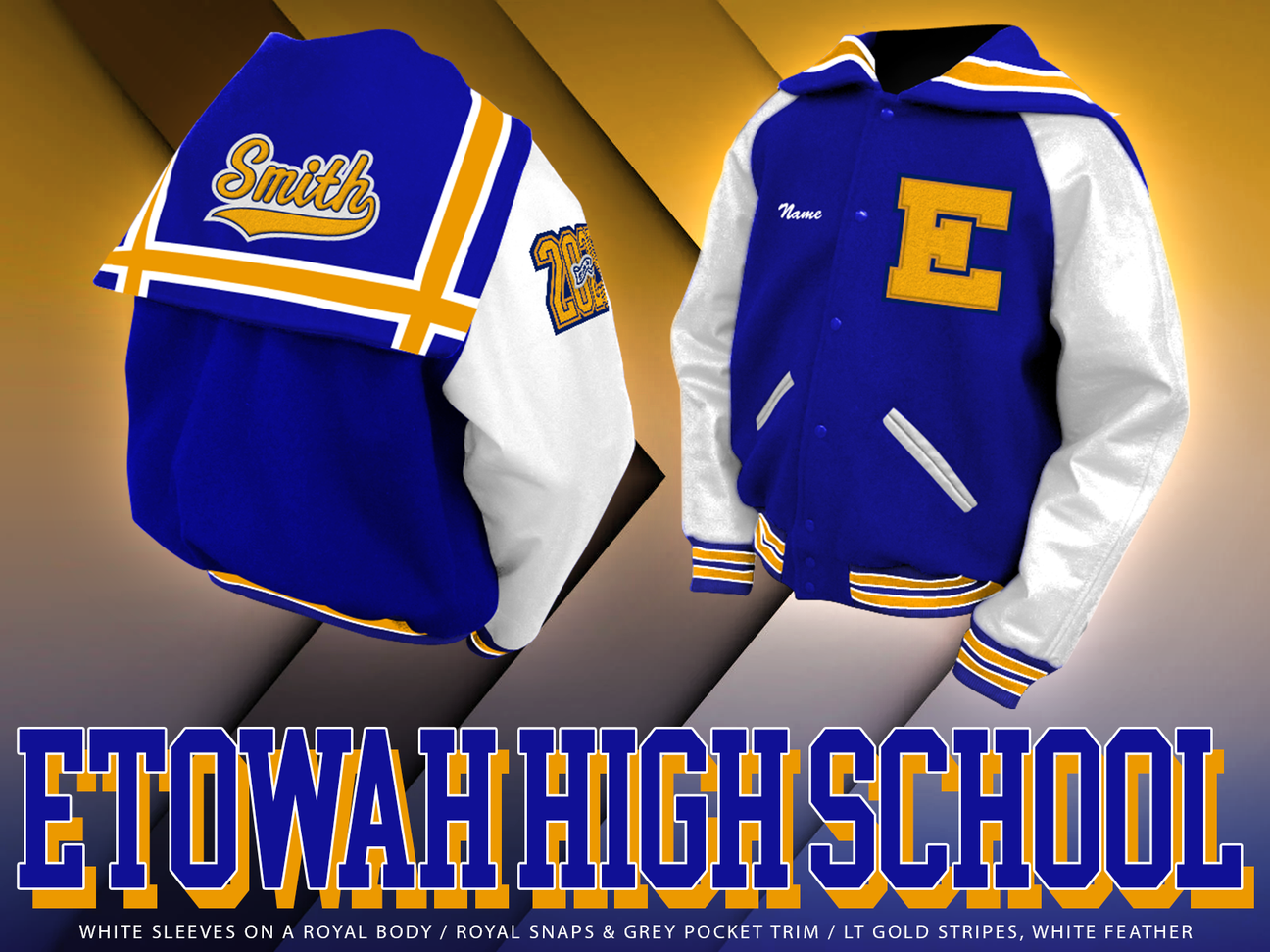 Etowah HS Letterman Jacket – ATL GRAD JACKETS