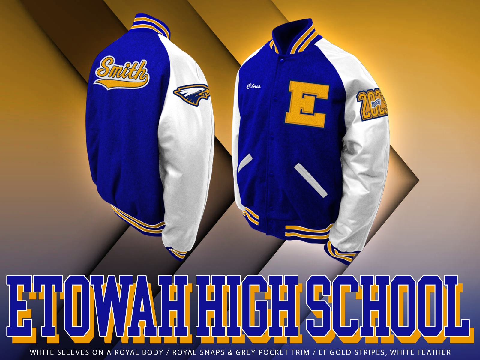 Etowah HS Letterman Jacket – ATL GRAD JACKETS